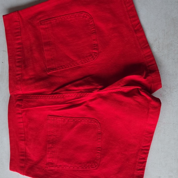 SHEIN | Shorts | Shein Vibrant Red Jean Shorts | Poshmark